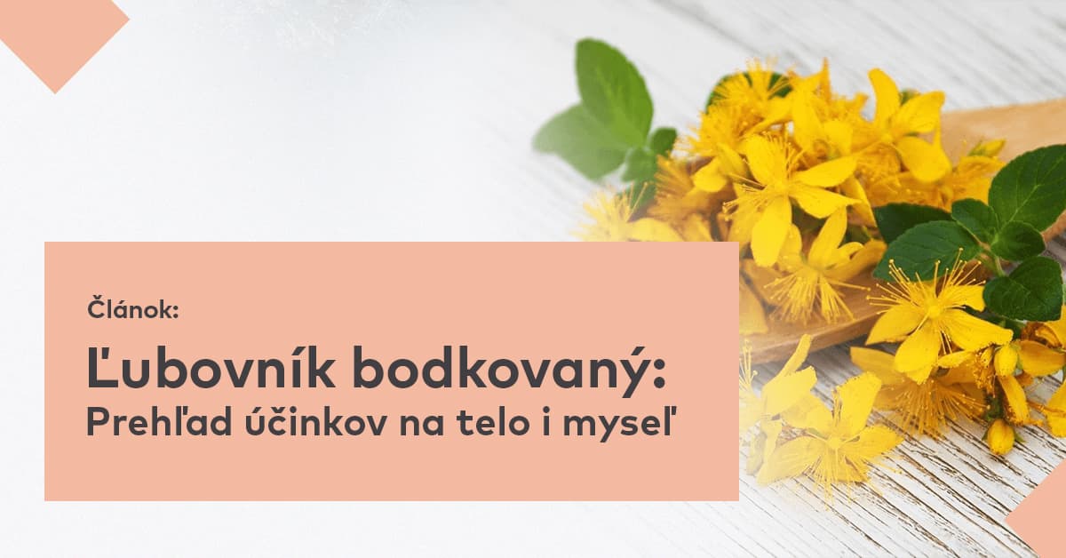 Ľubovník bodkovaný: Prehľad účinkov - Enori